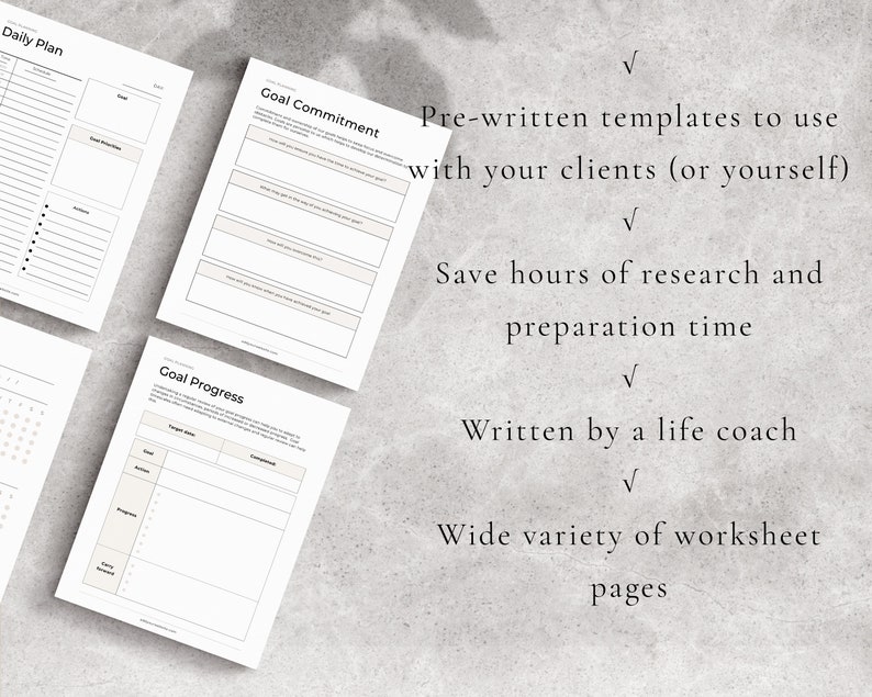 Goal Planner Worksheets, Canva Template, Goal Planning Worksheets, Goal ...