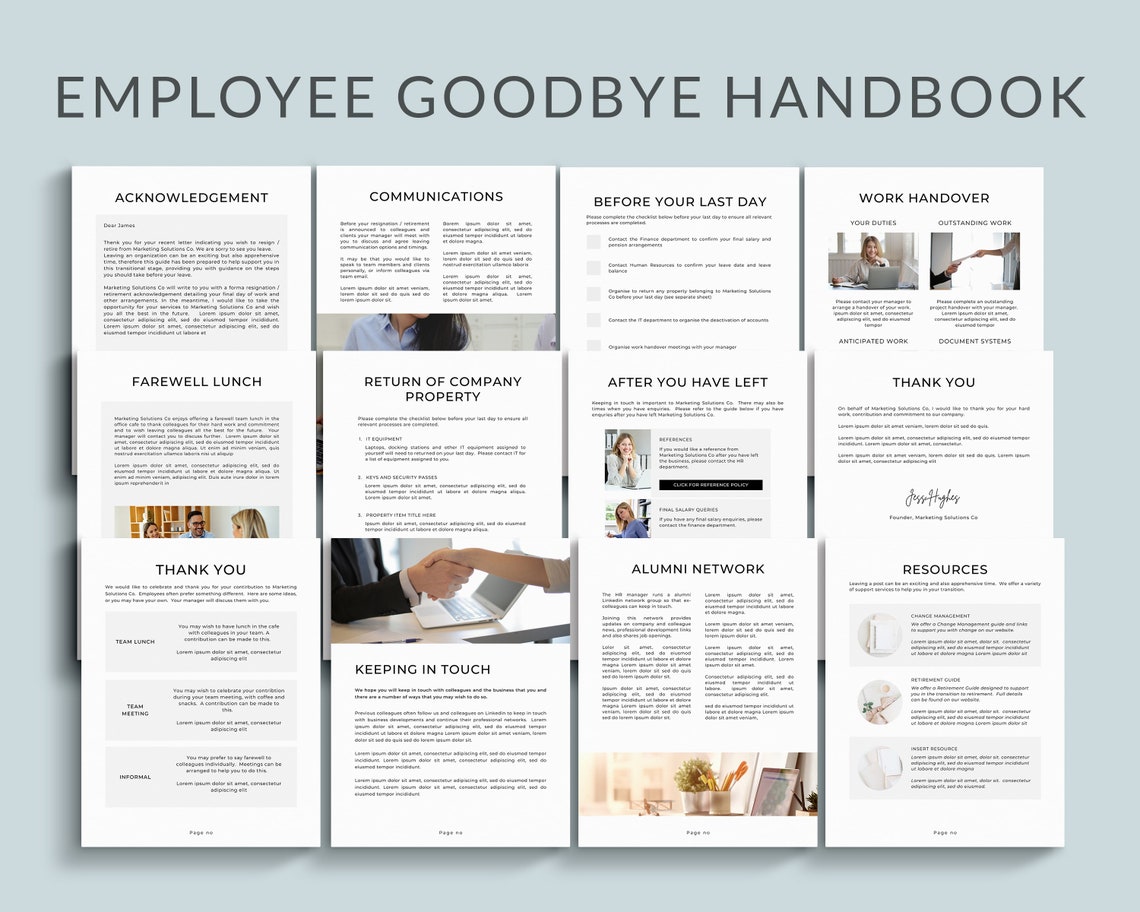 Employee Offboarding Packet, Employee Offboarding Checklist Template ...