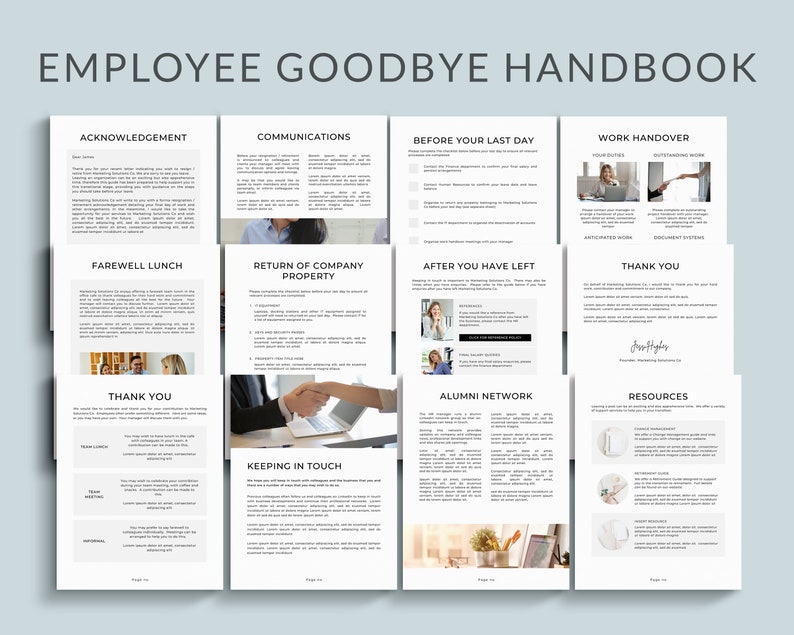 Employee Offboarding Packet, Employee Offboarding Checklist Template ...