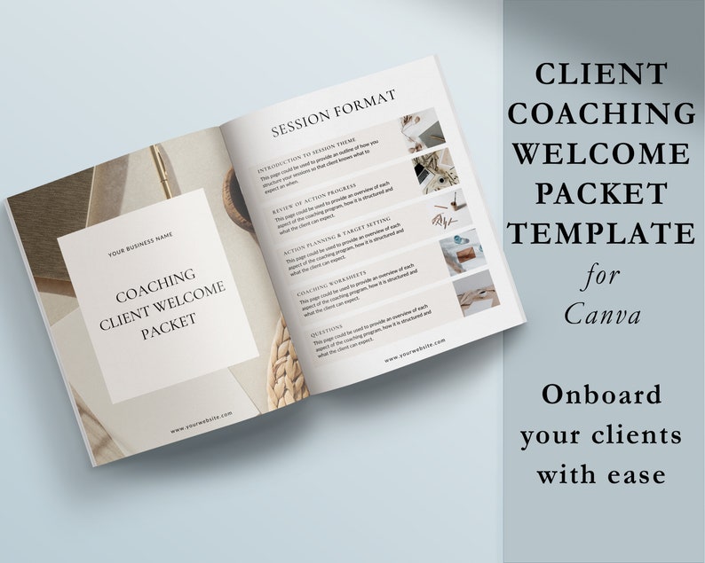 Coaching Client Welcome Packet Client Onboarding Template | Etsy