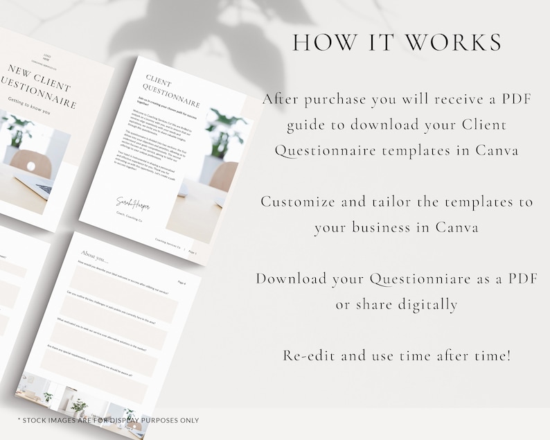 New Client Questionnaire Template, Coaching Client Intake Questionnaire ...