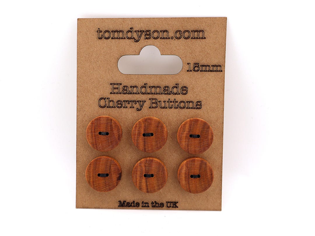 Cherry Buttons! Range of Sizes Handmade in the UK - Etsy