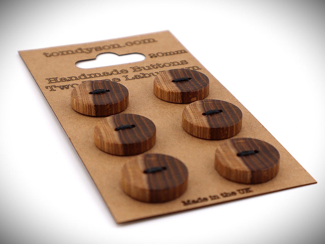 Two Tone Laburnum Buttons, Handmade & Full Range of Sizes - Etsy
