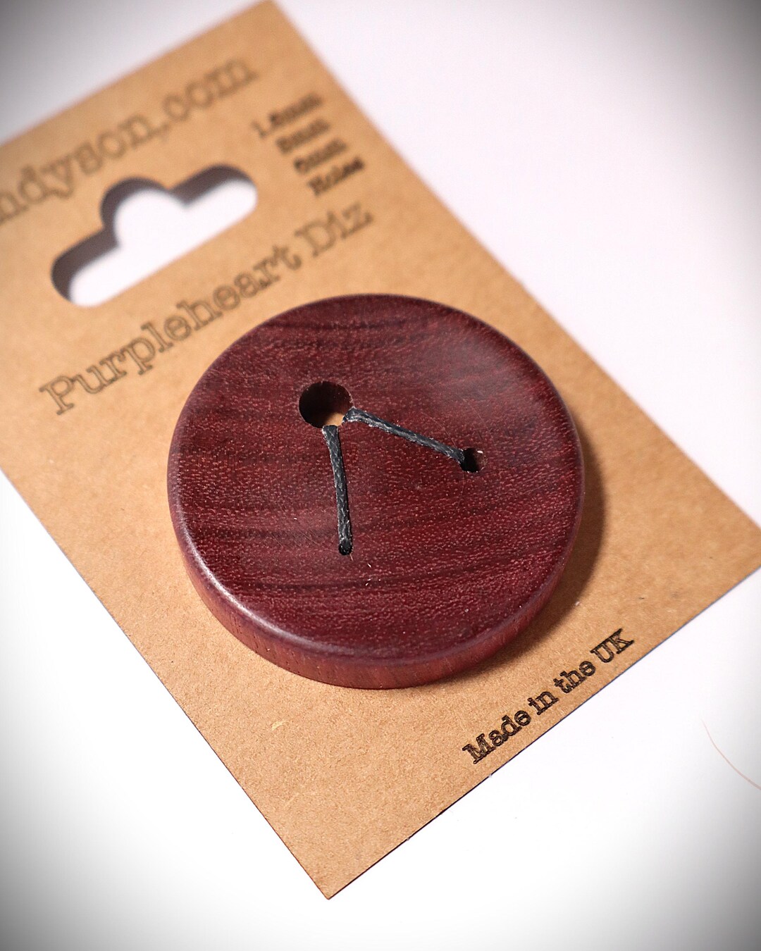 Handcrafted Wood Diz for Spinners - 3 Hole Sizes (1.5mm, 3mm, 6mm ...
