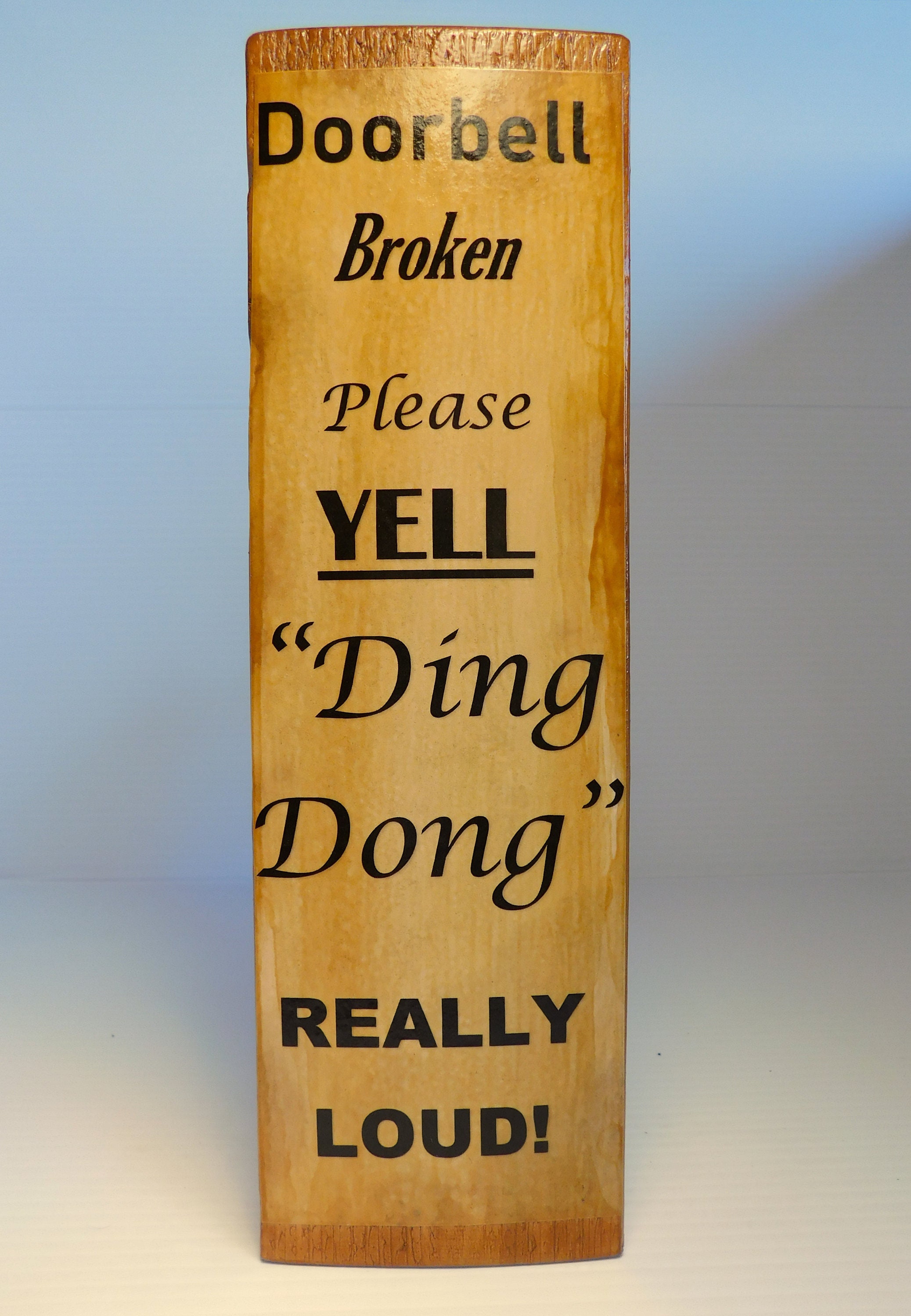 Doorbell Broken - Wooden Sign - Etsy