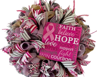 My Breast Friend Cancer Awareness Wreath Attachment Breast - Etsy