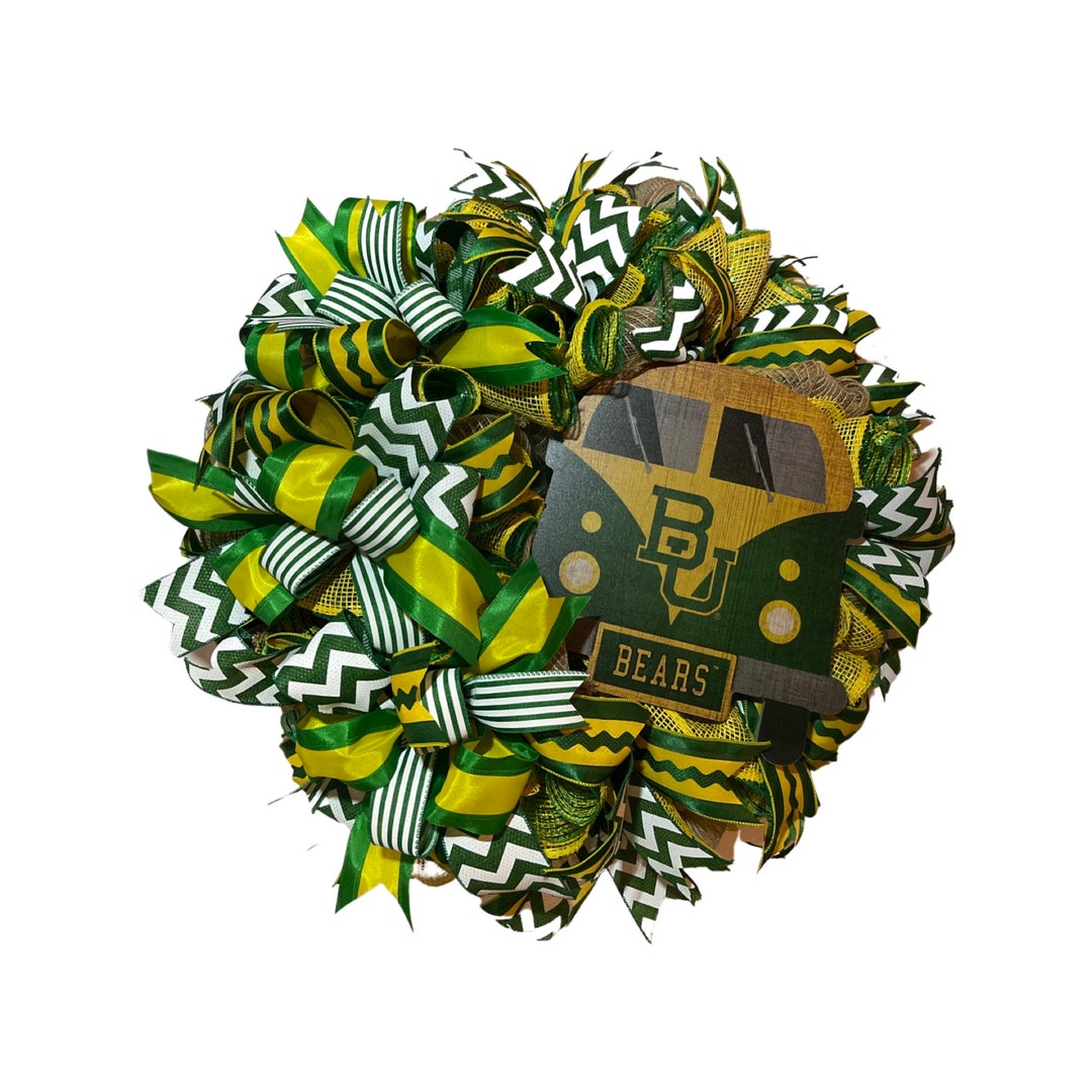 Baylor Bears Wreath, Baylor University, Baylor College, Baylor Wreath ...