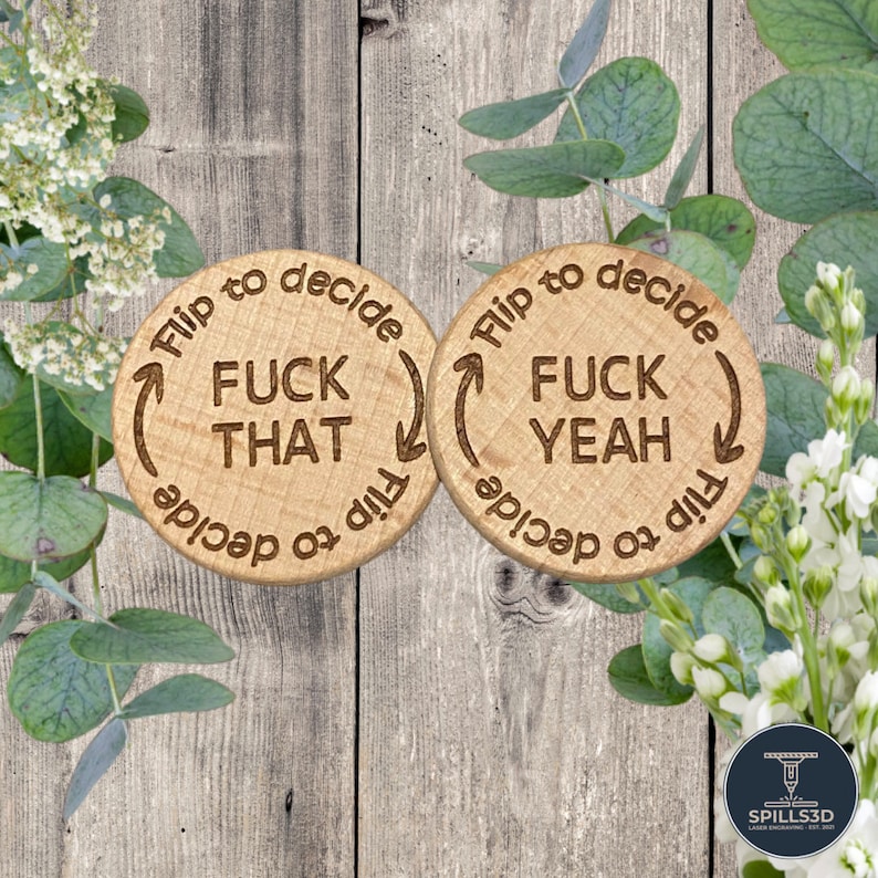 Adult Life Decision Coin / Flip to Decide / Couples Gift / Funny Gift ...