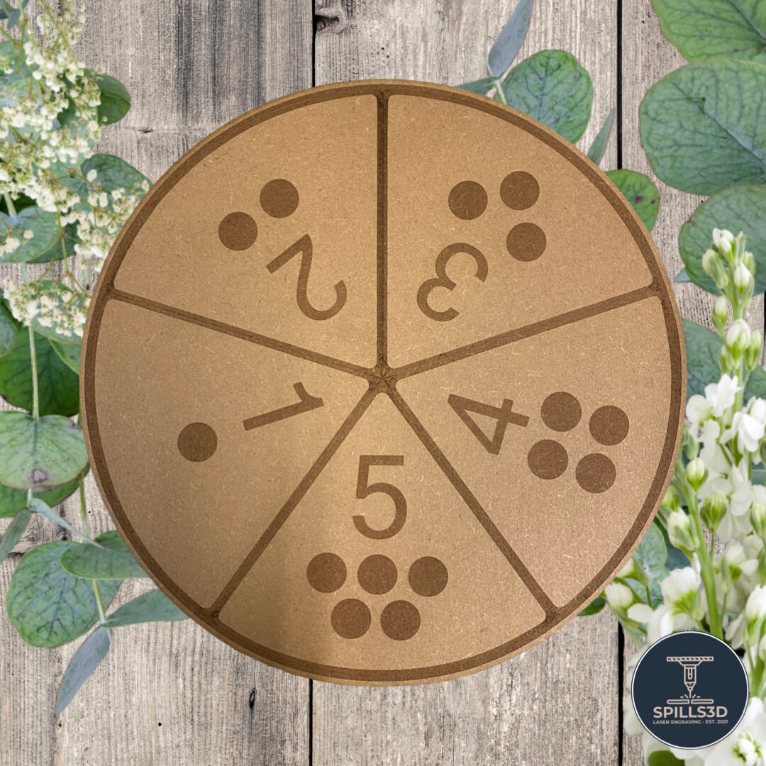 Montessori 2D Number Counting Tray, Early Years Wooden Resource, EYFS ...