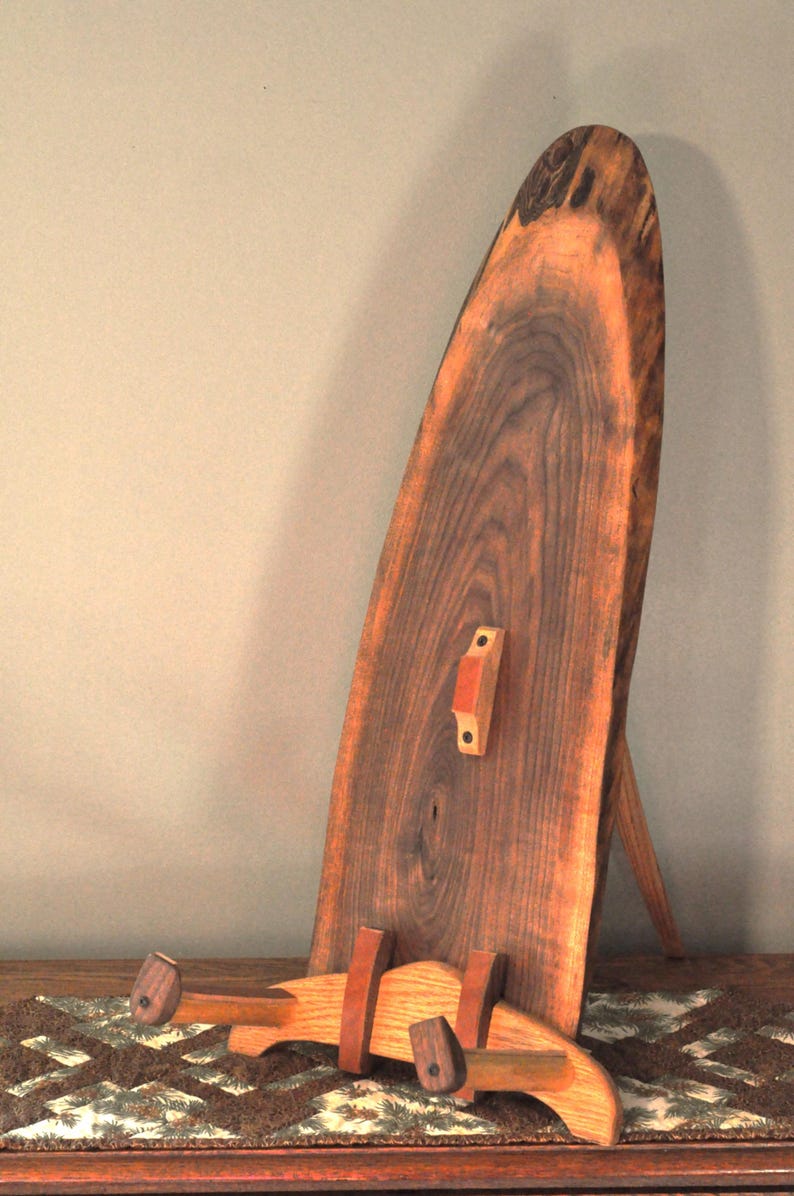 Unique Walnut and Oak Acoustic Guitar Stand - Etsy
