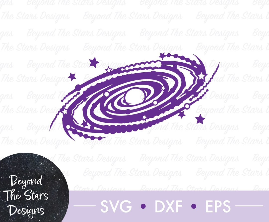 Spiral Galaxy SVG DXF EPS Cutting File - Etsy