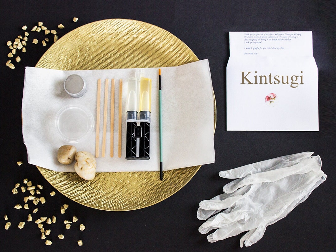 Kintsugi Kit DIY Japanese Repair Starter Kits Gold and Silver - Etsy