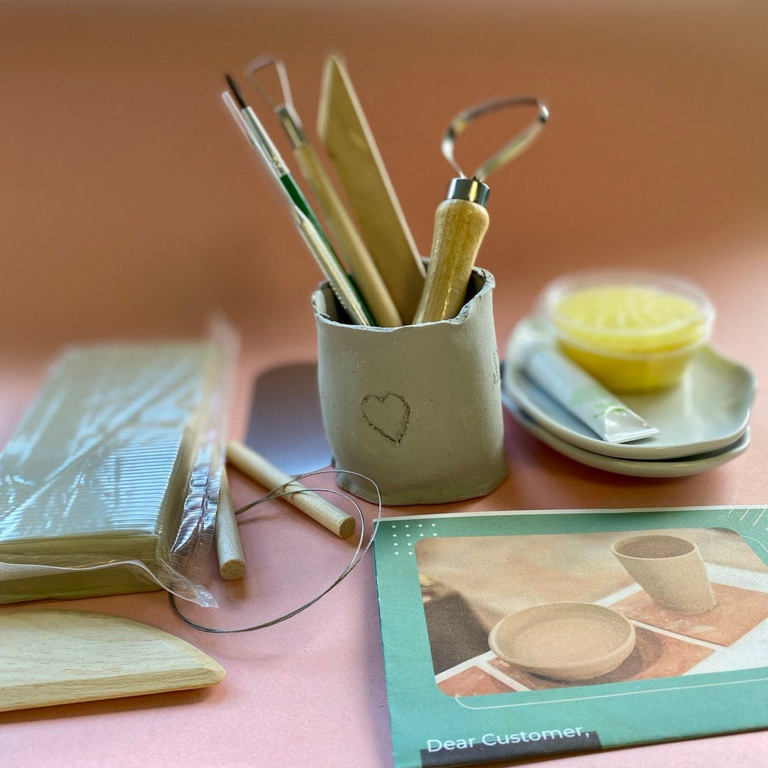Pottery Kit Clay Kit Air Dry Clay Diy Kit Craft Kit Kits & How to Make ...