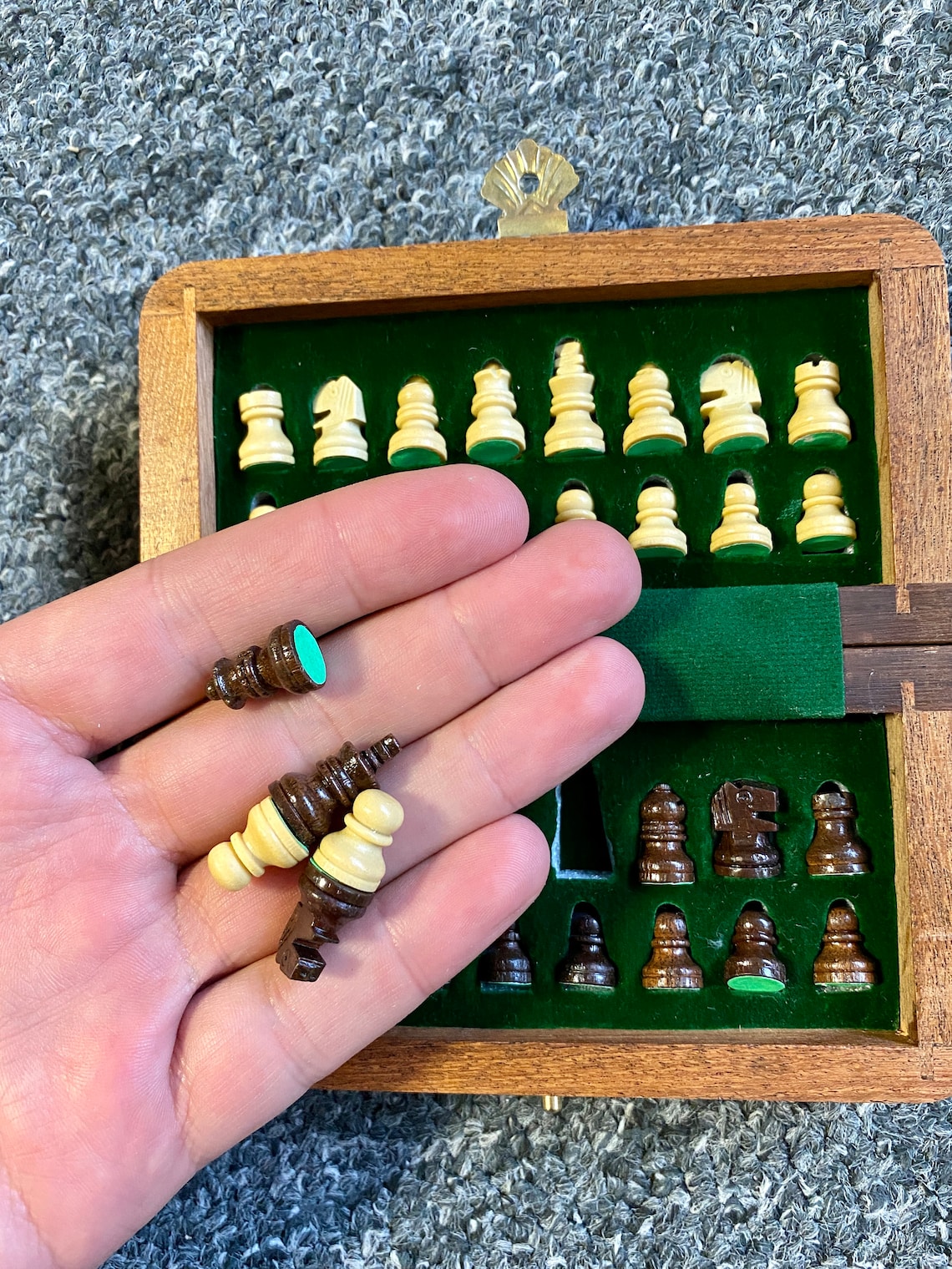 Mini Chess Set Travel Chess Set Magnetic Wooden Chess Sets - Etsy