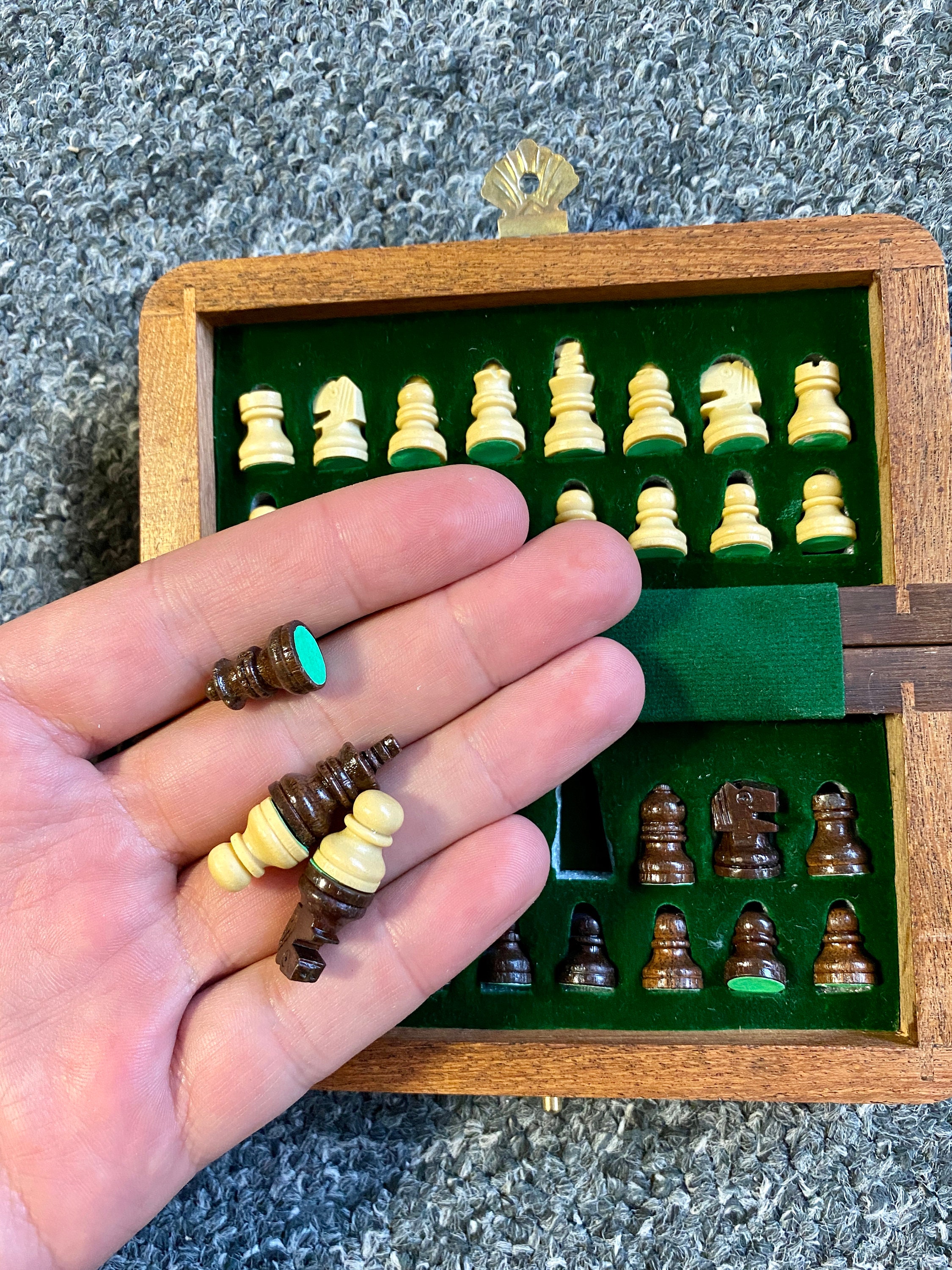Mini Chess Set Travel Chess Set Magnetic Wooden Chess Sets - Etsy Australia