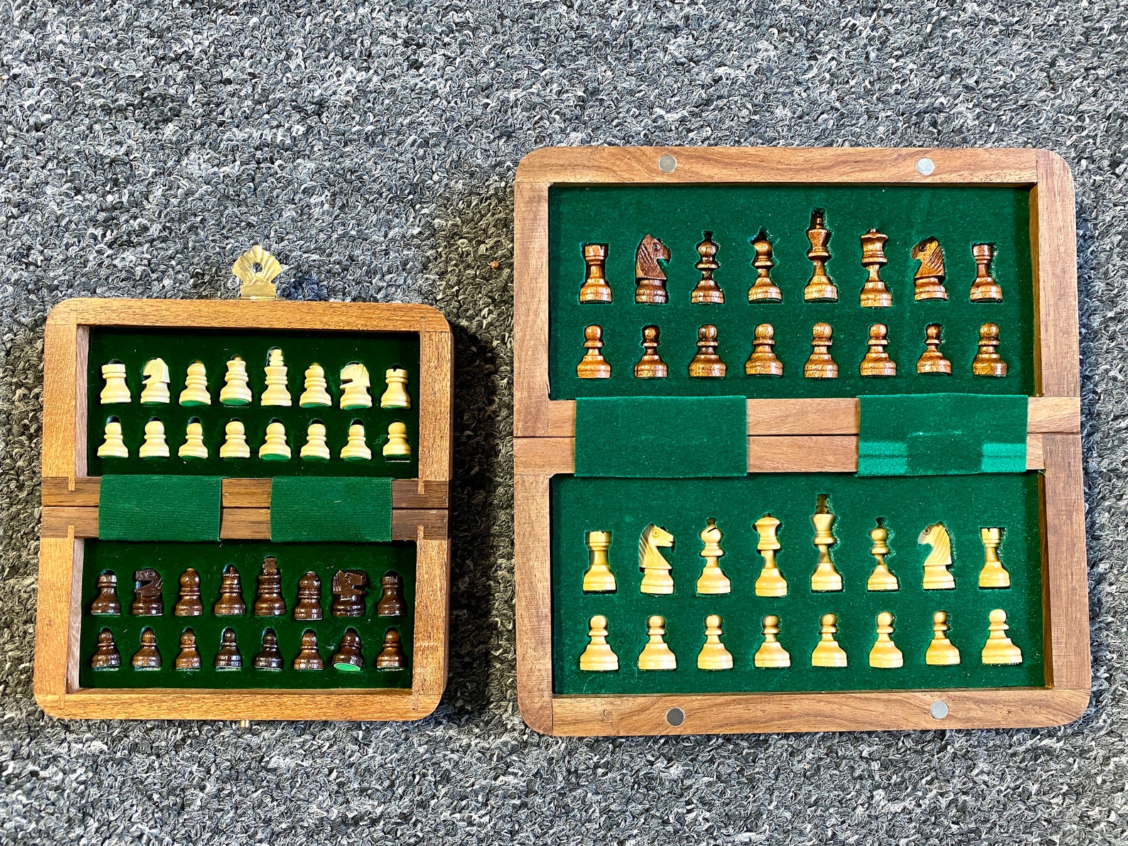 Mini Chess Set Travel Chess Set Magnetic Wooden Chess Sets - Etsy