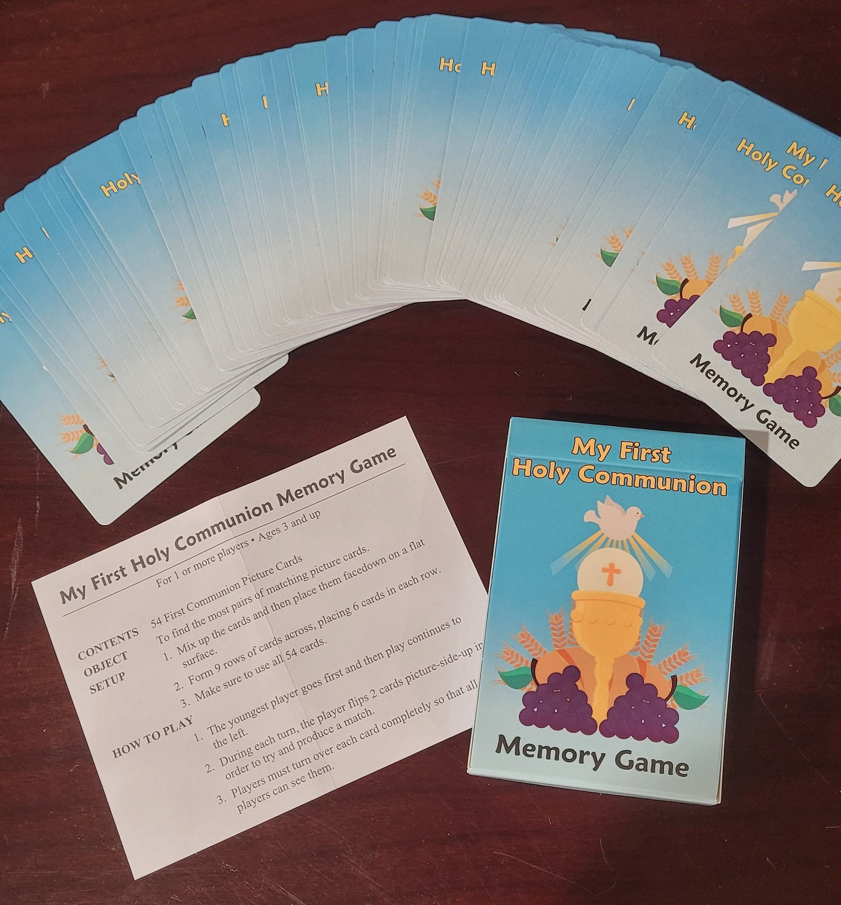 First Holy Communion Matching Card Game for Children. - Etsy