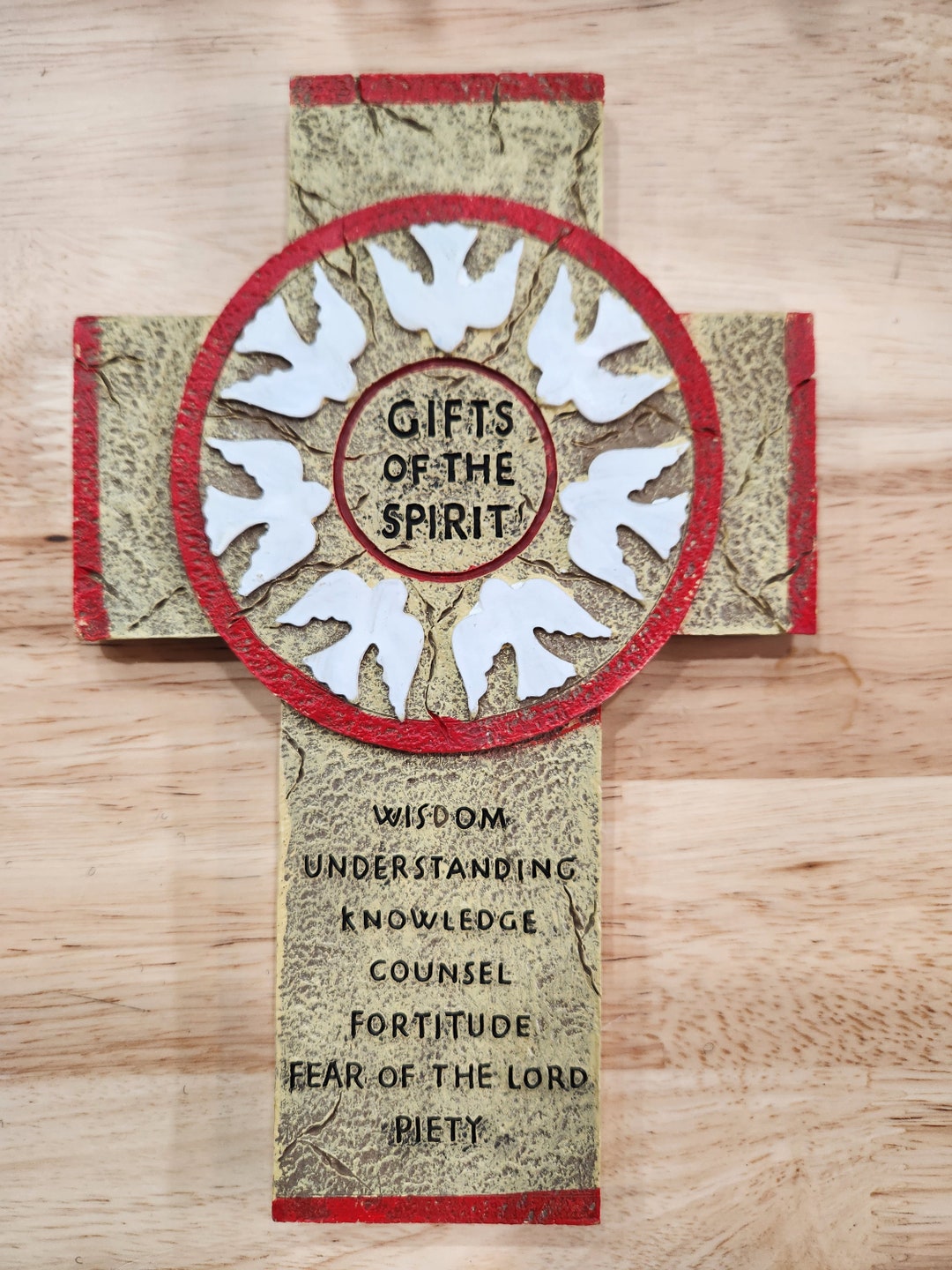Confirmation RCIA Gifts of the Spirit Wall Cross - Etsy
