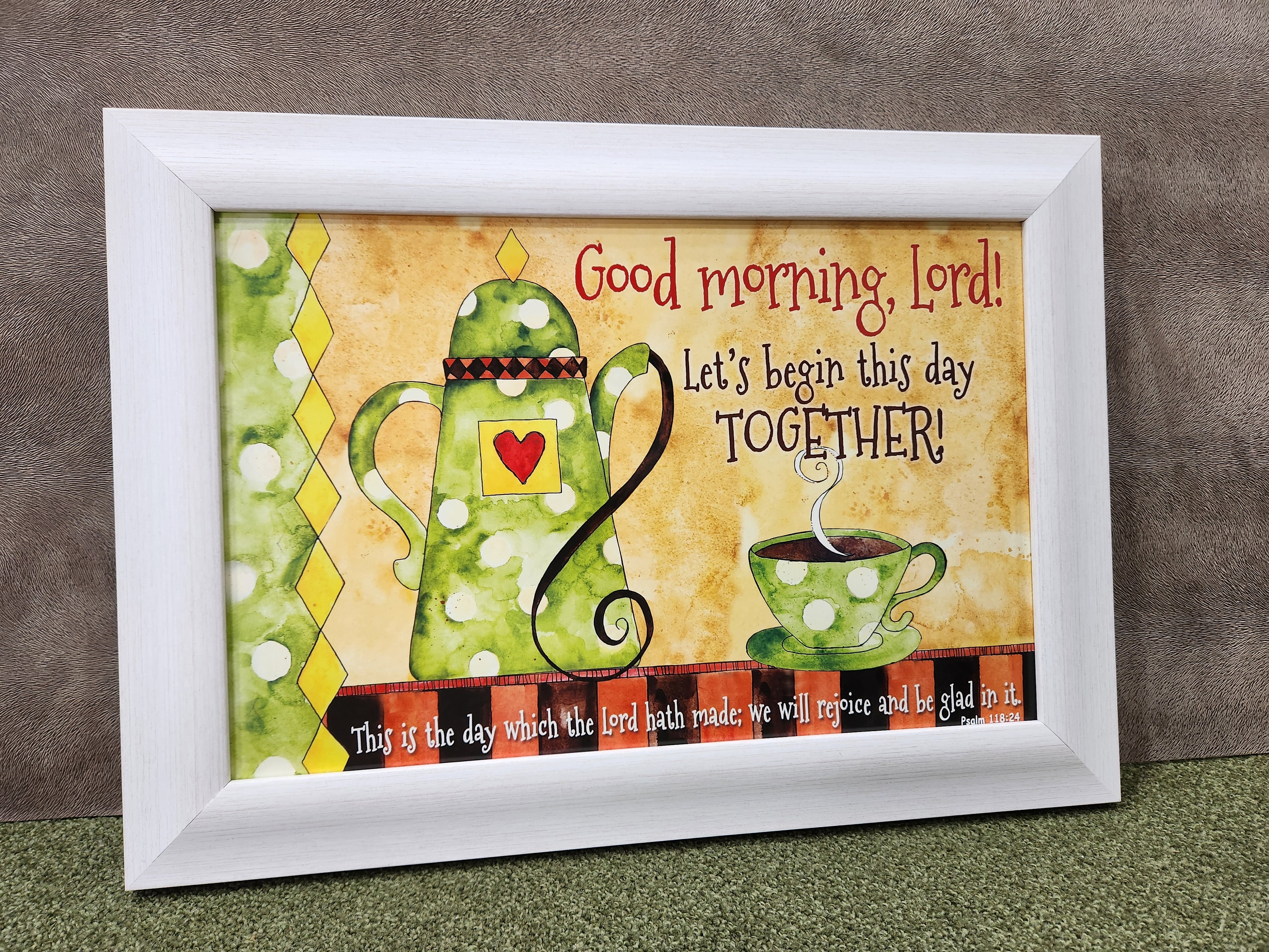 Good Morning, Lord Kitchen Scripture Picture Framed Poster. - Etsy