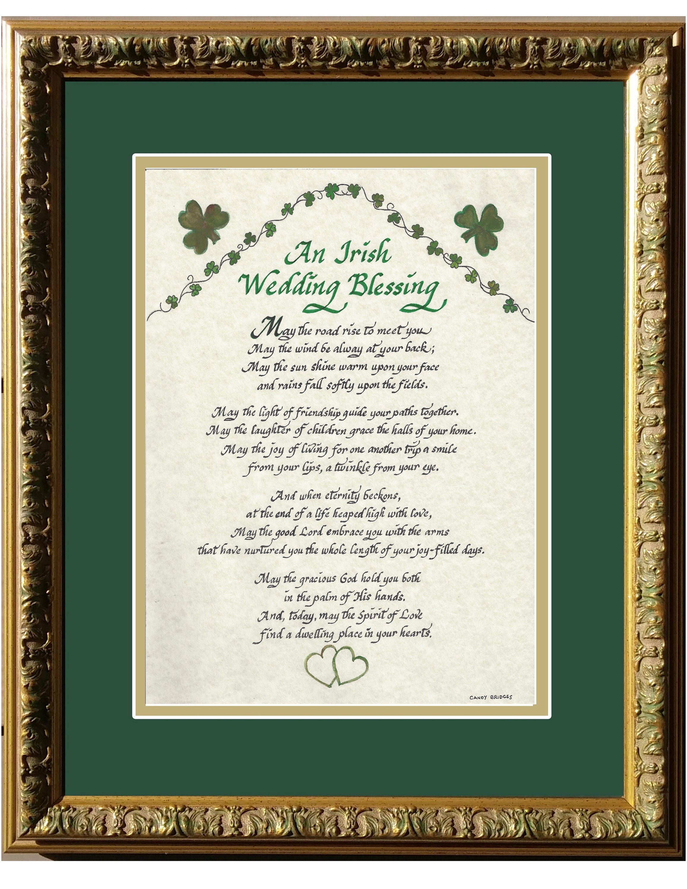 An Irish Prayer Wedding Blessing Framed Wall Art - Etsy