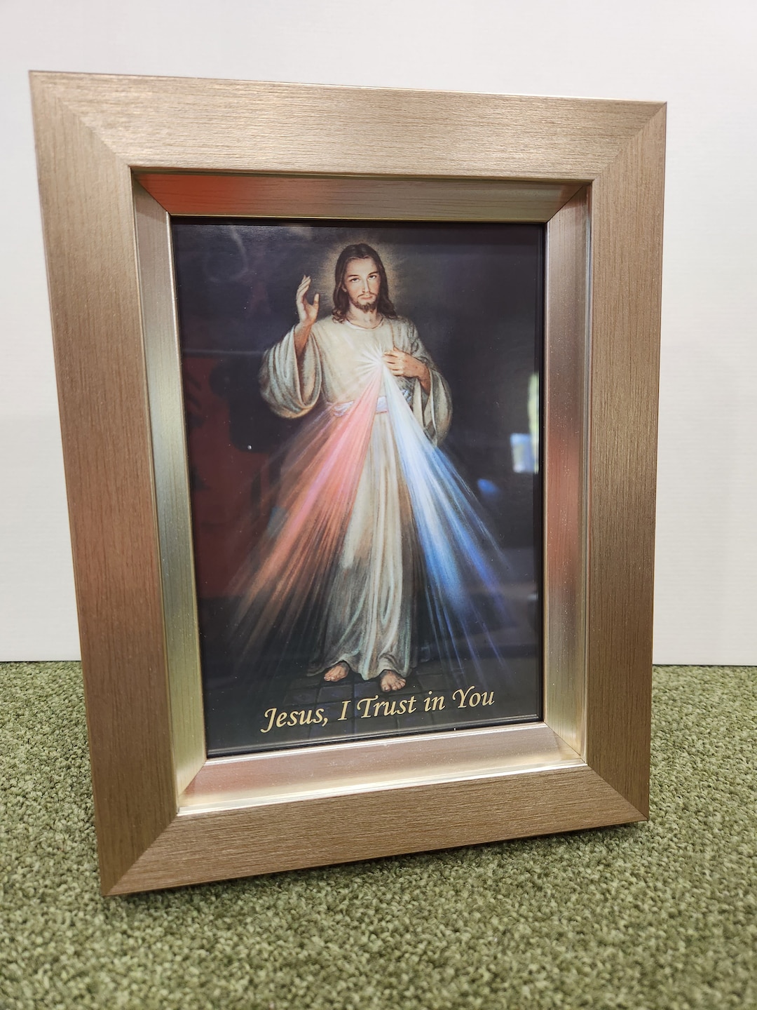 Divine Mercy Desktop Framed Print - Jesus I Trust in You - Etsy