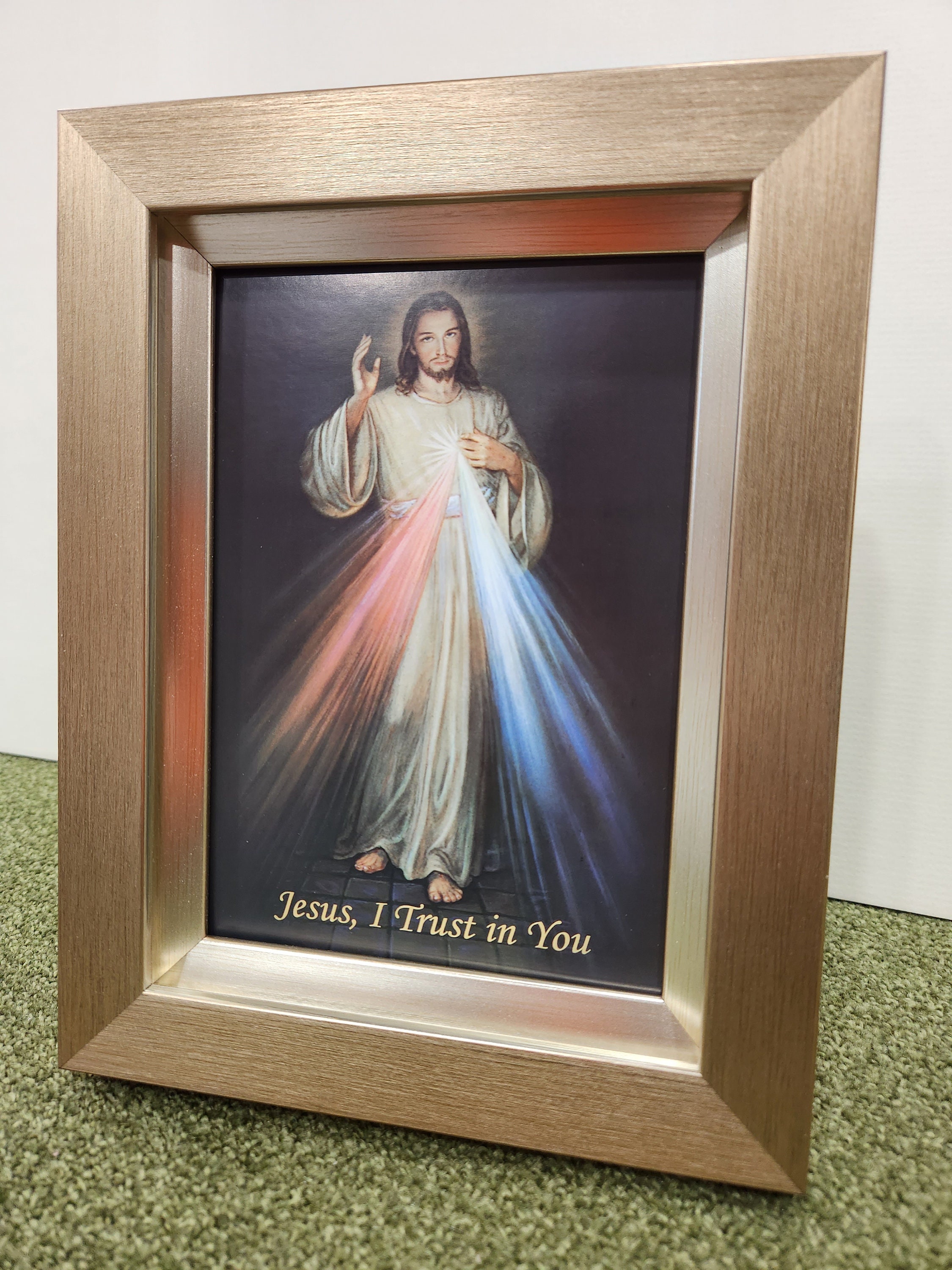 Divine Mercy Desktop Framed Print Jesus I Trust in You - Etsy