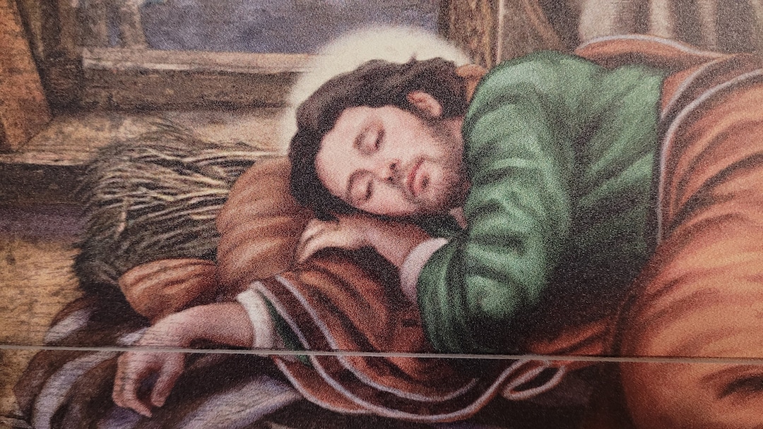 St Joseph Sleeping Pallet Sign - Etsy