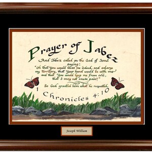 Prayer of Jabez Framed Scripture Verse - Etsy