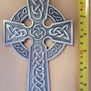 Irish Pewter Cross With Celtic Knot Design - Etsy