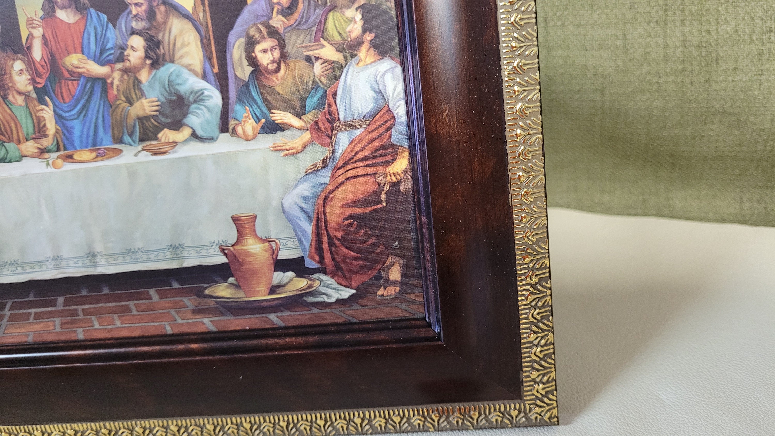 The Last Supper Framed Print Desktop Size - Etsy