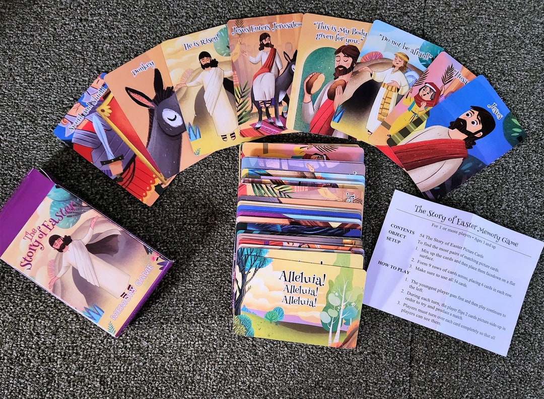 The Story of Easter Memory Card Game for Children - Etsy