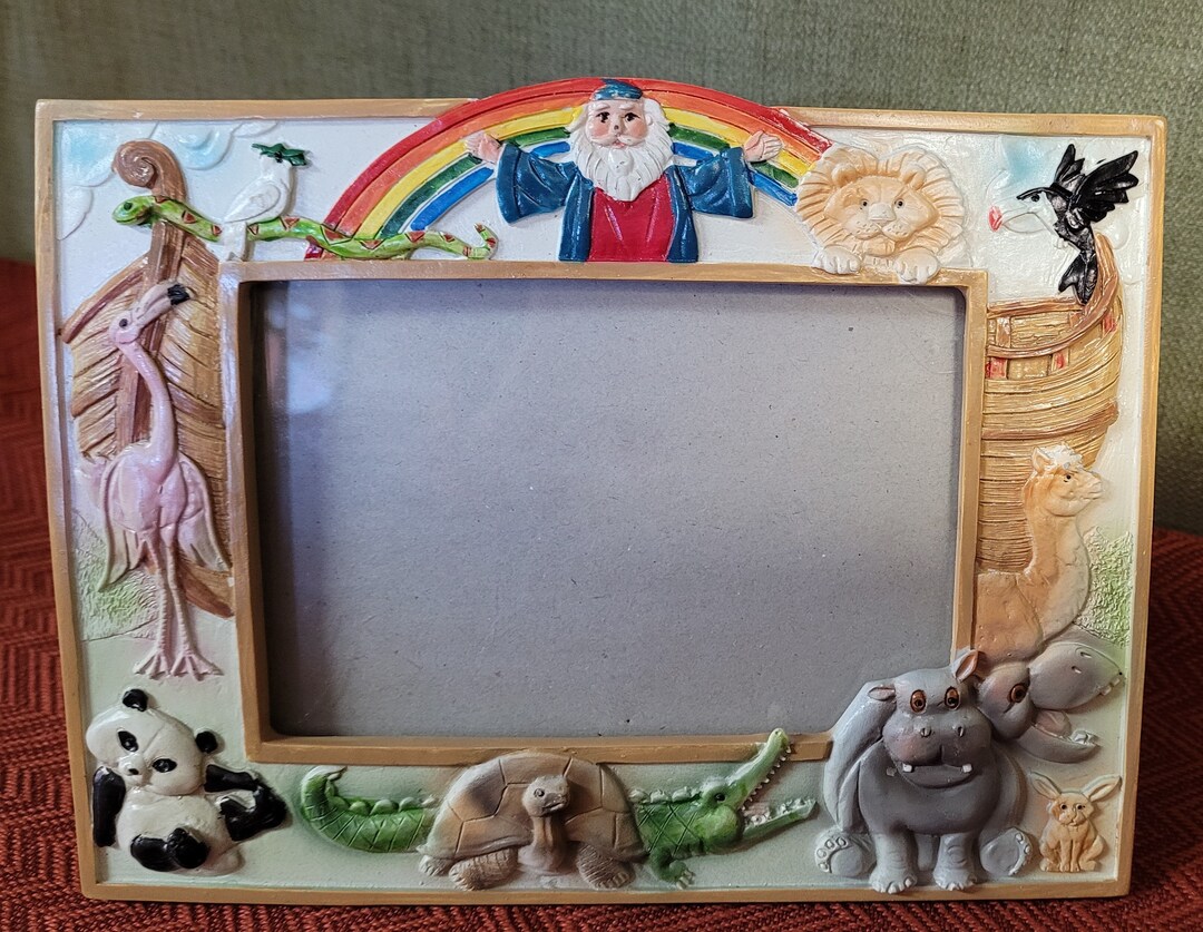 Noah's Ark Picture Frame With Easelback - Etsy