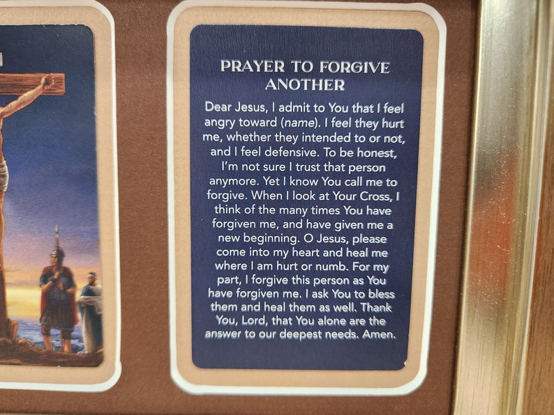 Forgiveness Prayer Small, Framed Desktop Art - Etsy