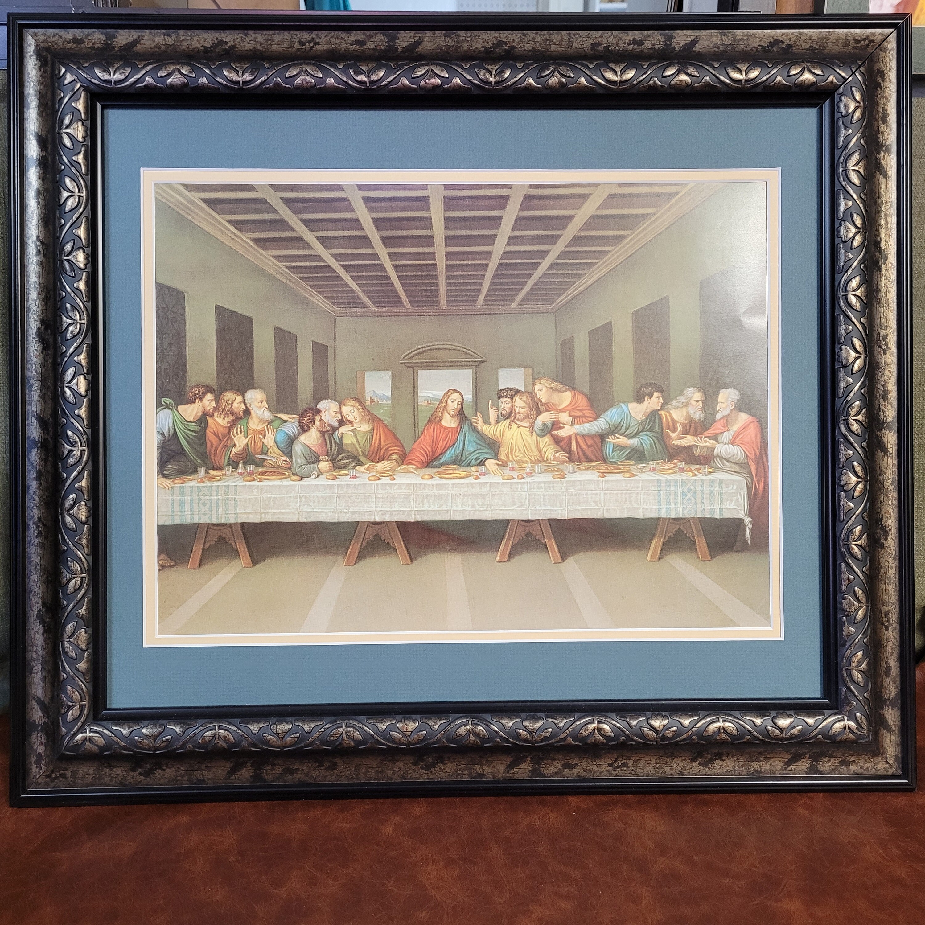 The Last Supper Matted and Framed Picture Da Vinci - Etsy