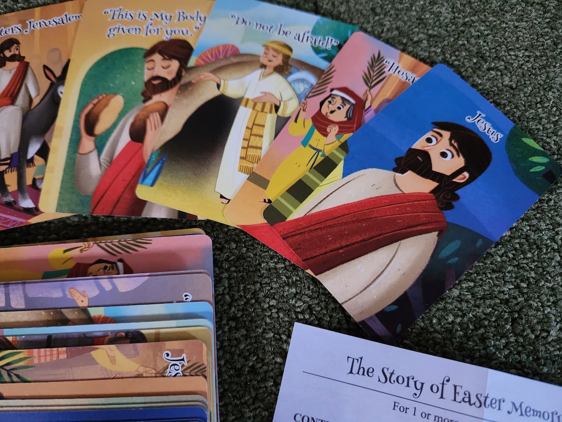 The Story of Easter Memory Card Game for Children - Etsy