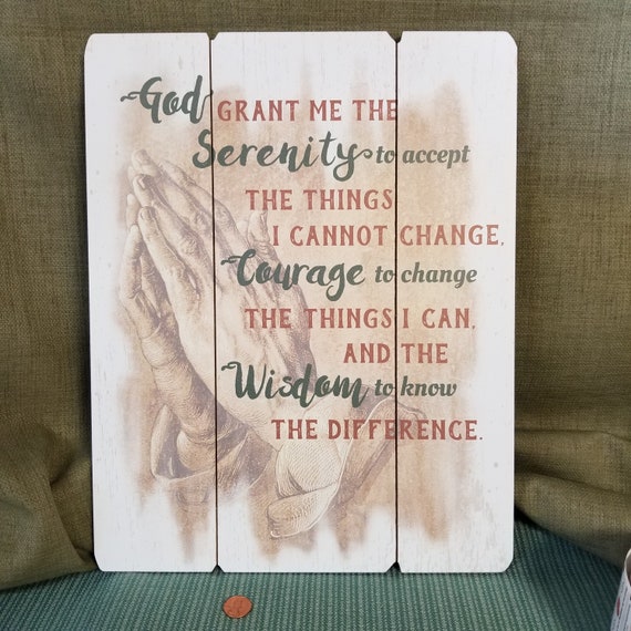Serenity Prayer wood pallet sign | Etsy