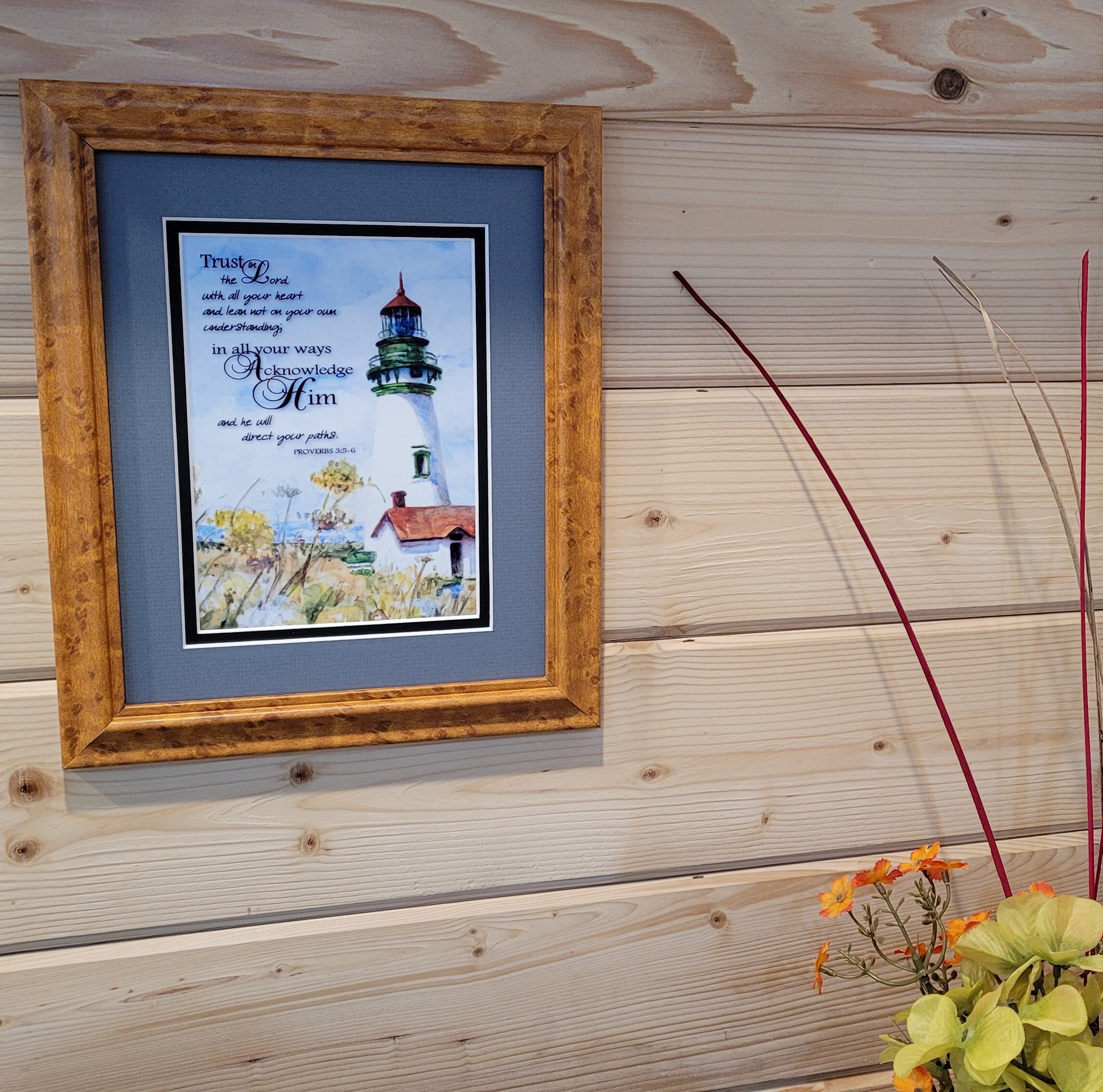 Trust in the Lord Custom Framed Scripture Verse - Etsy