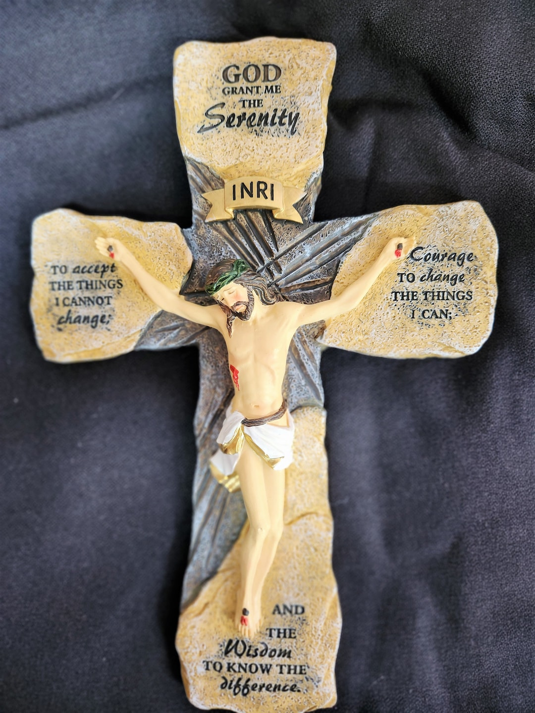 Serenity Prayer Crucifix - Catholic Wall Cross - Etsy