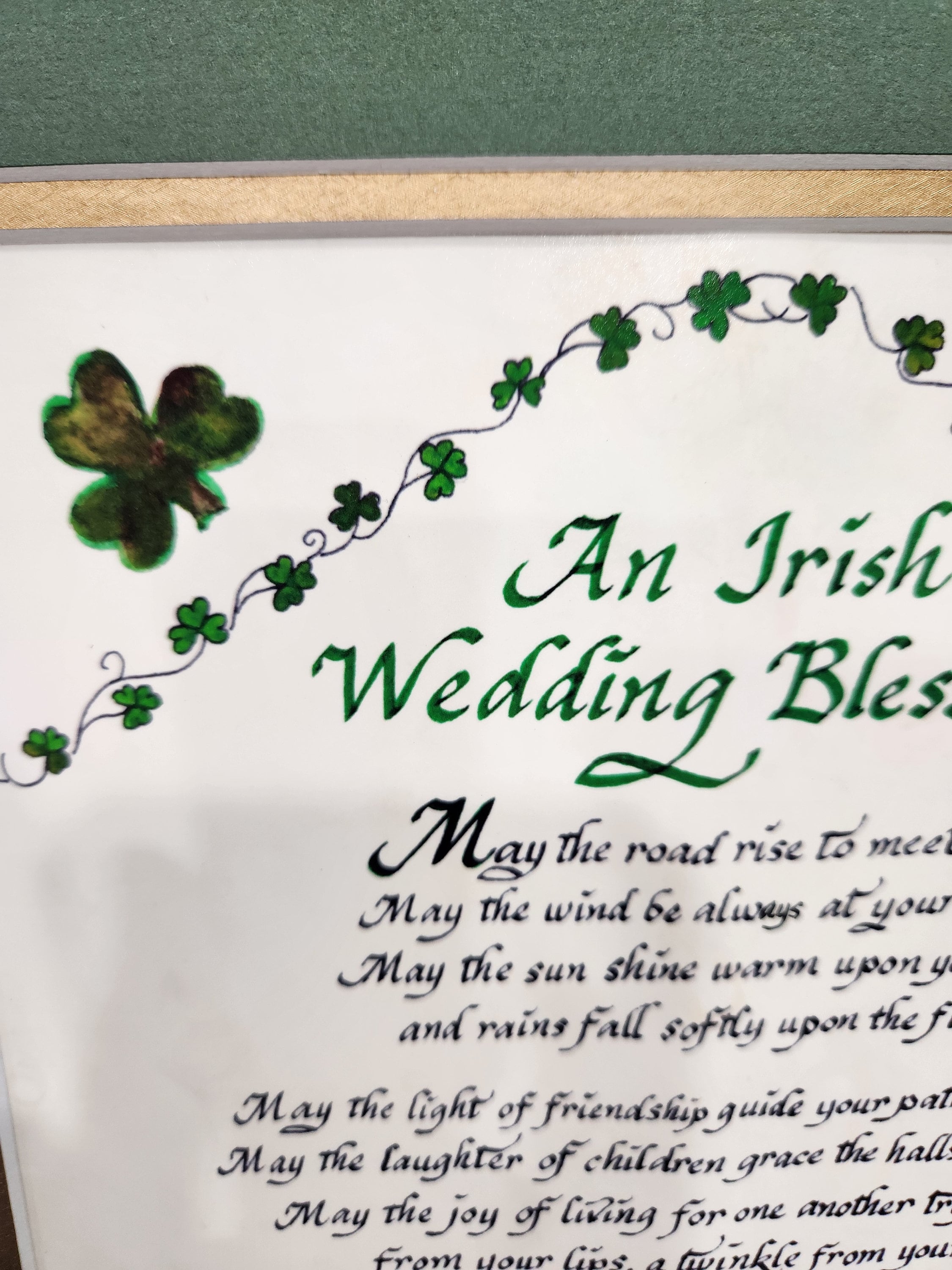 Irish Wedding Blessing Custom Framed Verse - Etsy