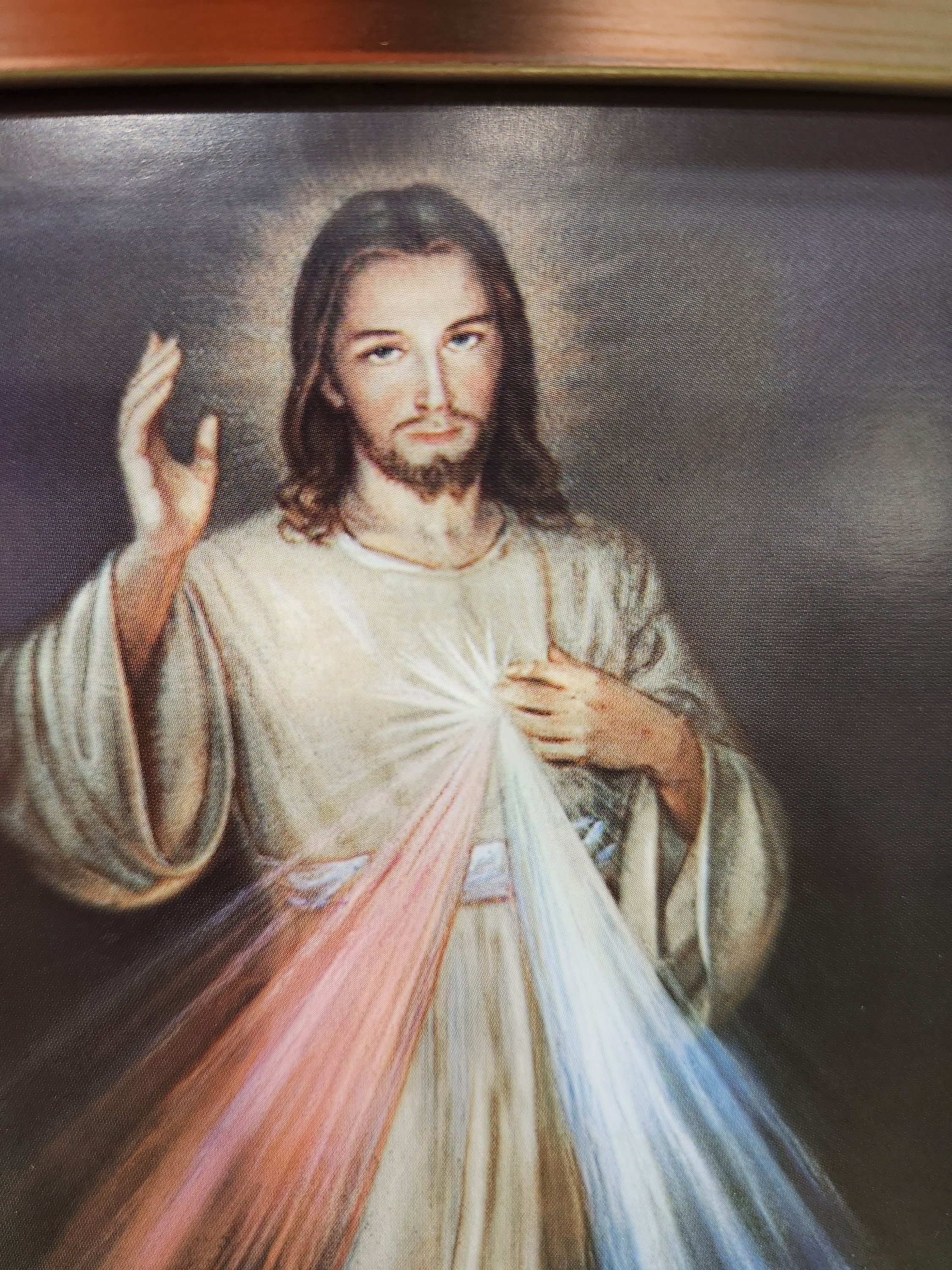 Divine Mercy Desktop Framed Print - Jesus I Trust in You - Etsy