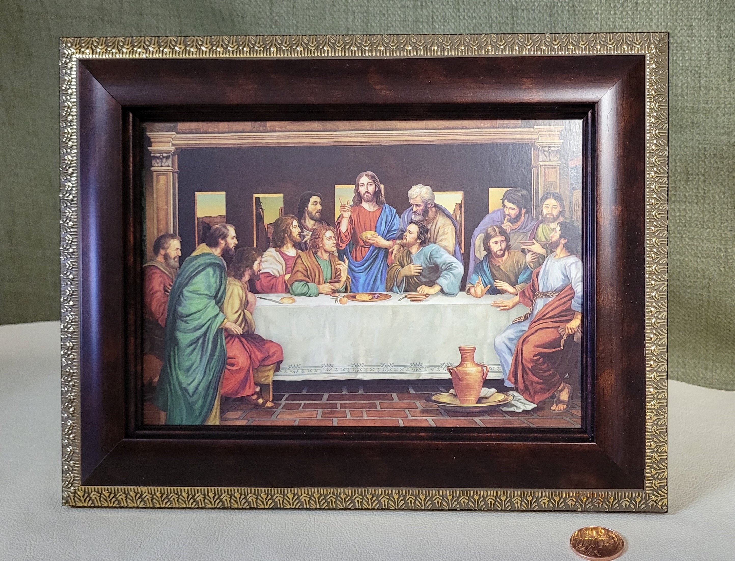 The Last Supper Framed Print Desktop Size - Etsy
