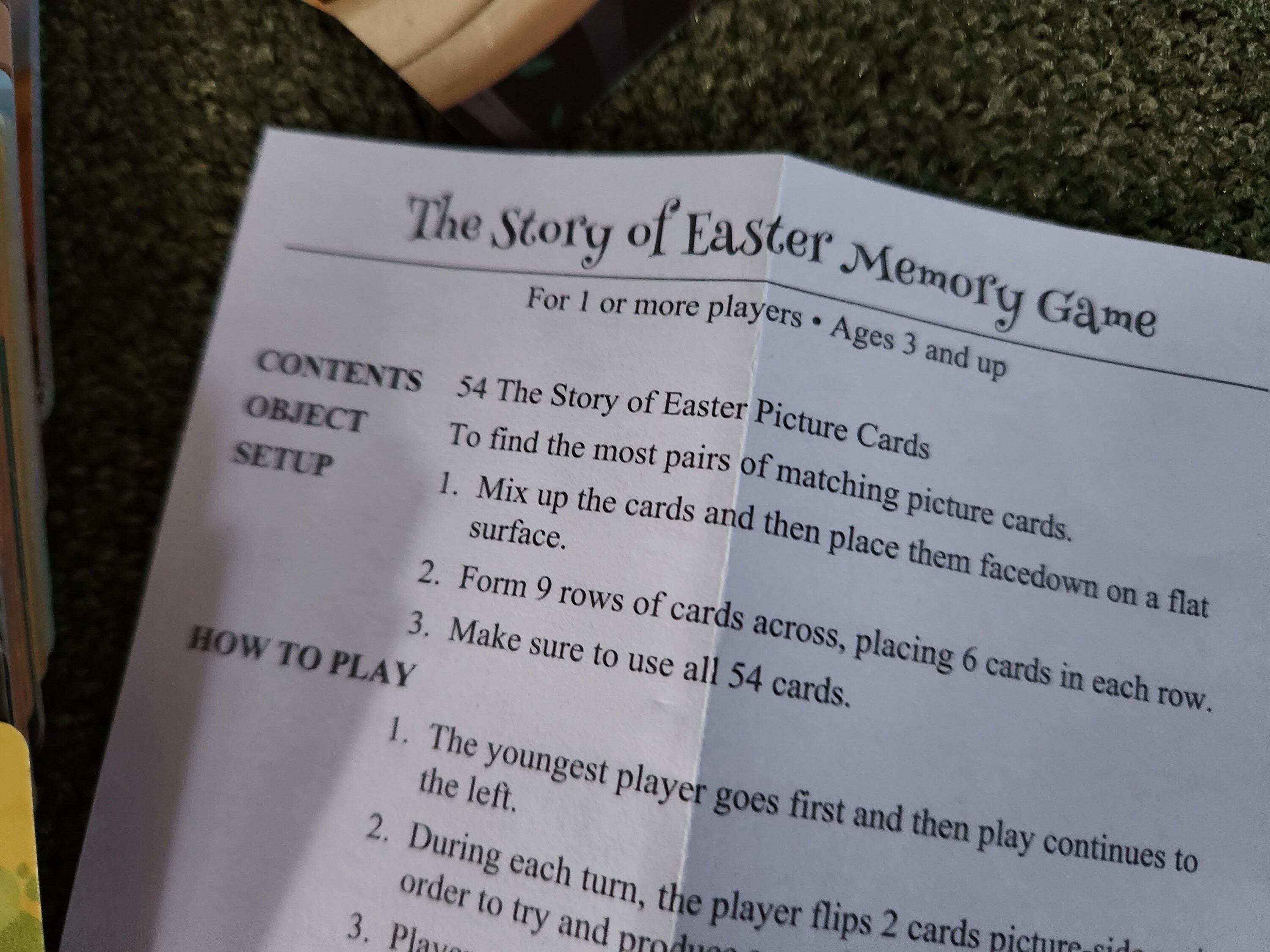 The Story of Easter Memory Card Game for Children - Etsy