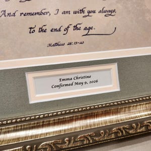 The Great Commission Matthew 28 19-20 Scripture Verse Framed and Matted ...