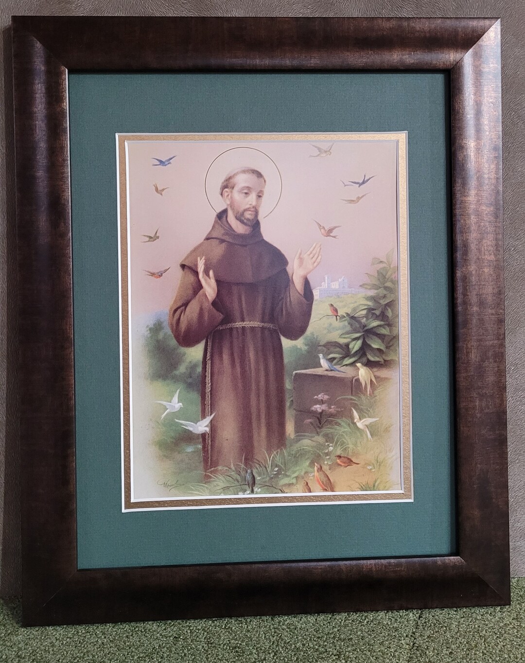 Saint Francis of Assisi Custom Framed and Matted Picture - Etsy