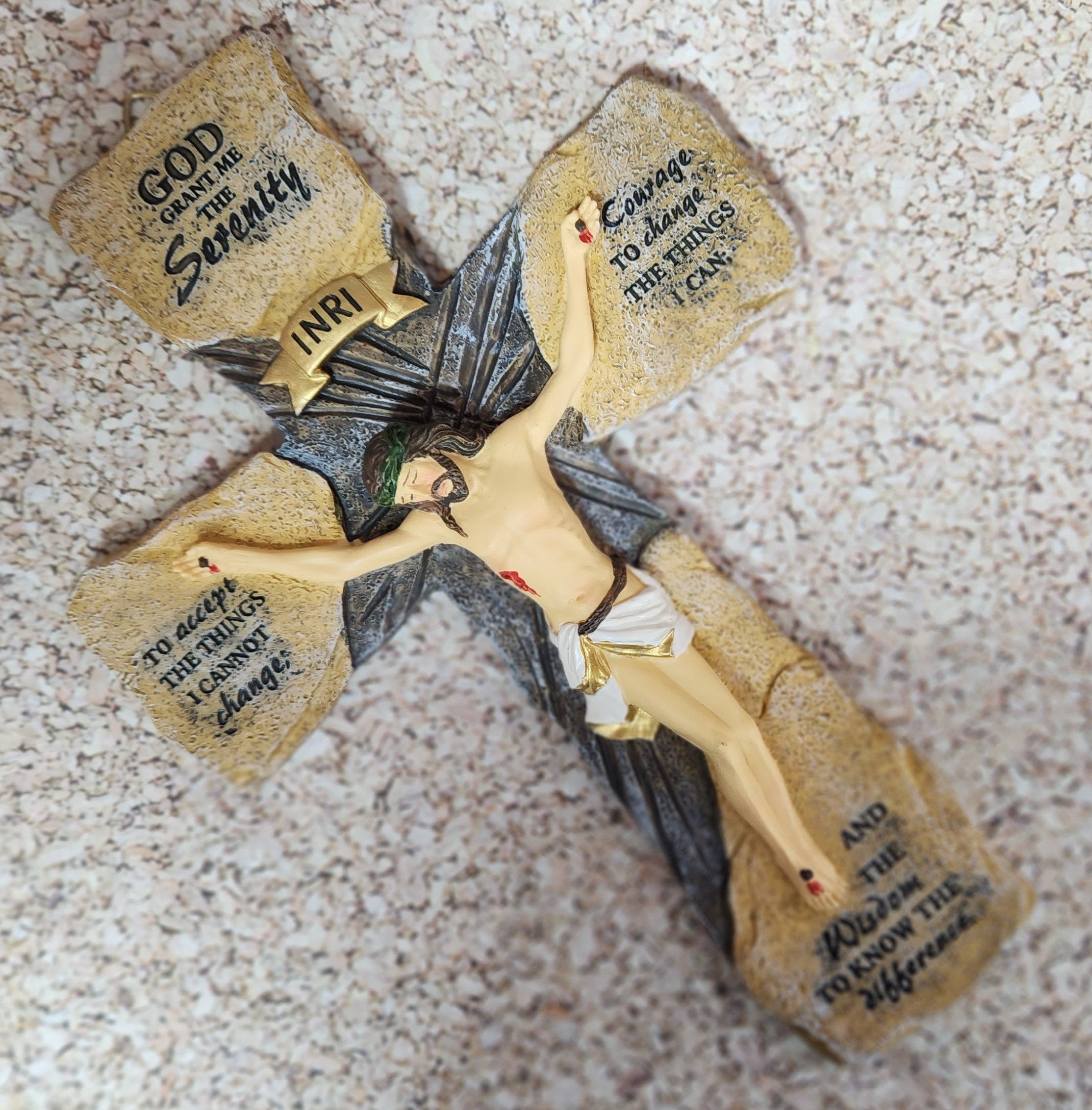 Serenity Prayer Crucifix Catholic Wall Cross - Etsy