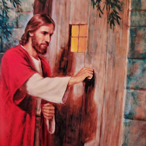 Jesus Knocking Door - Etsy