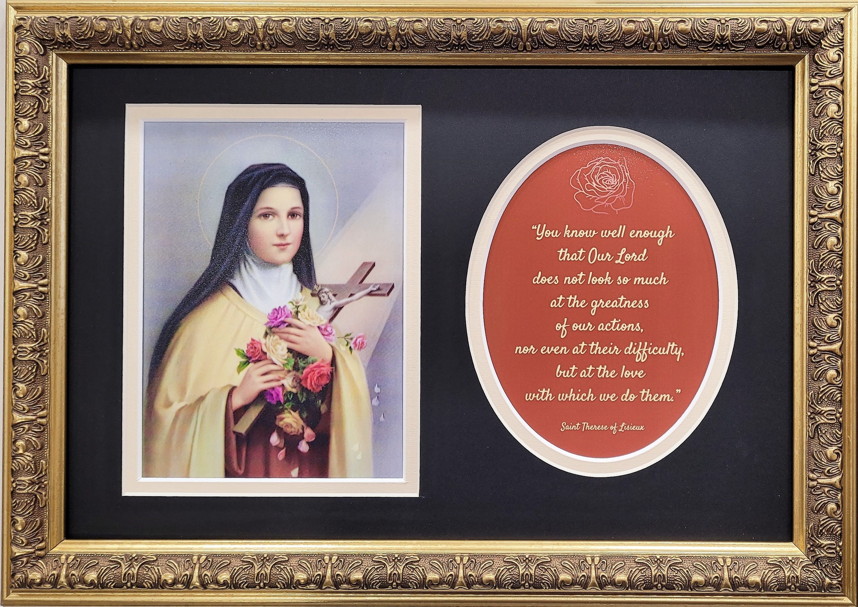Saint Therese of Lisieux Custom Framed Picture With Quote - Etsy
