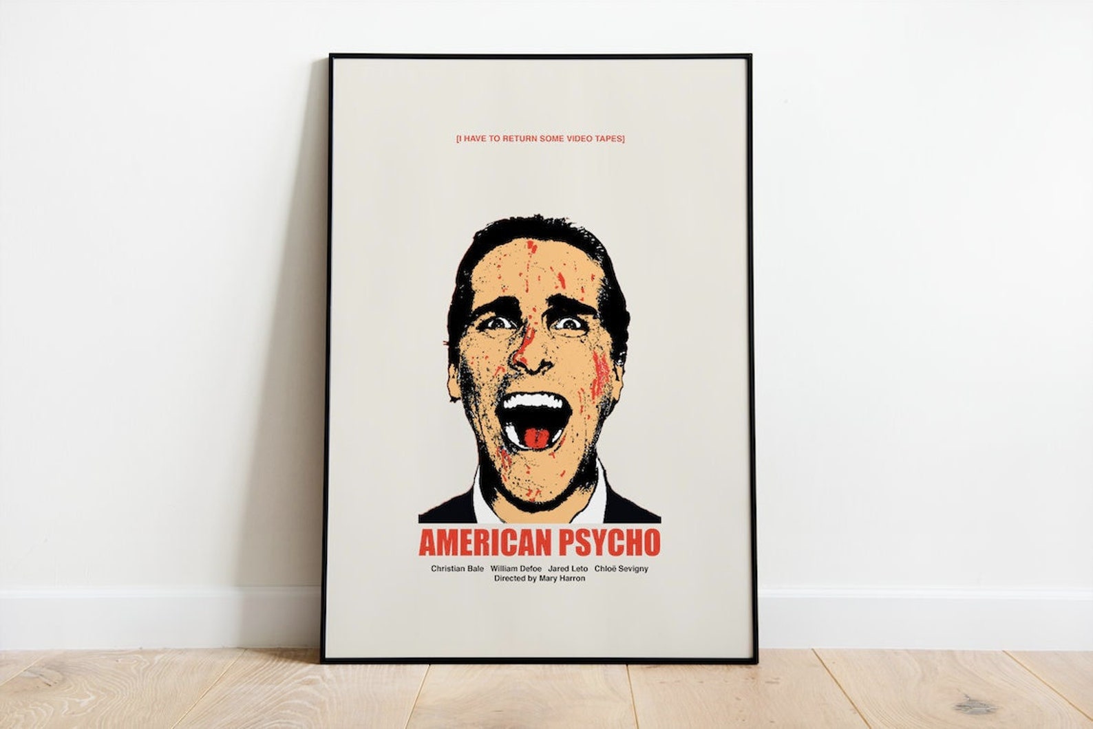 AMERICAN PSYCHO | Movie Poster | Horror Movie | Christian Bale | Movie ...