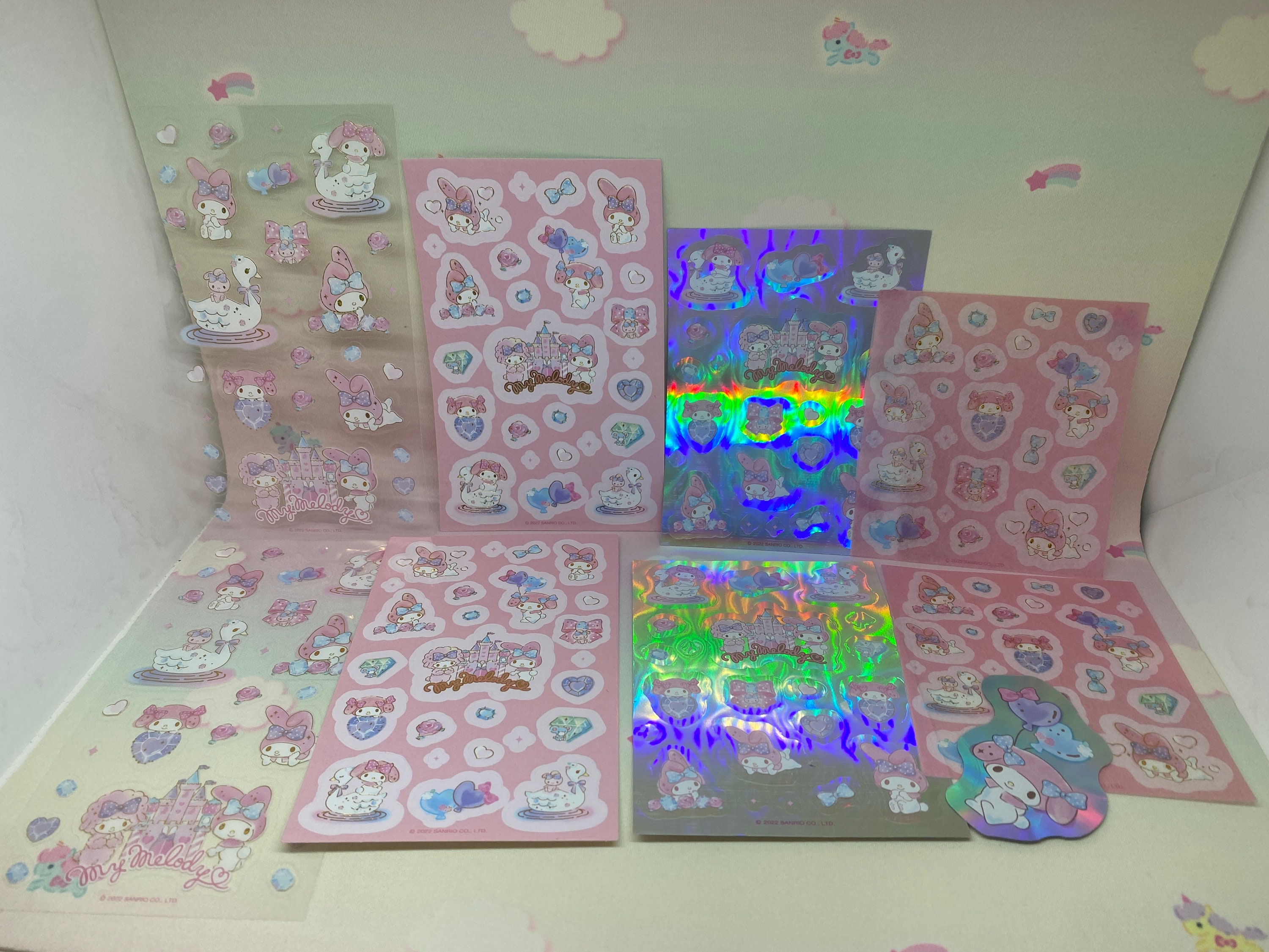 My Melody Sticker Pack 9 Sticker Sheets 1 Decal - Etsy