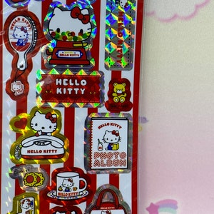 Hello Kitty Holographic Seal Sticker Sheet - Etsy